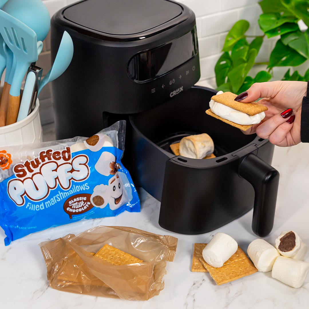 Air Fryer S'mores – Stuffed Puffs