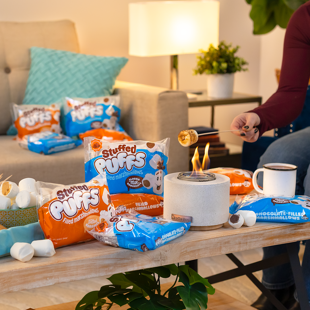 Table Top S'mores – Stuffed Puffs