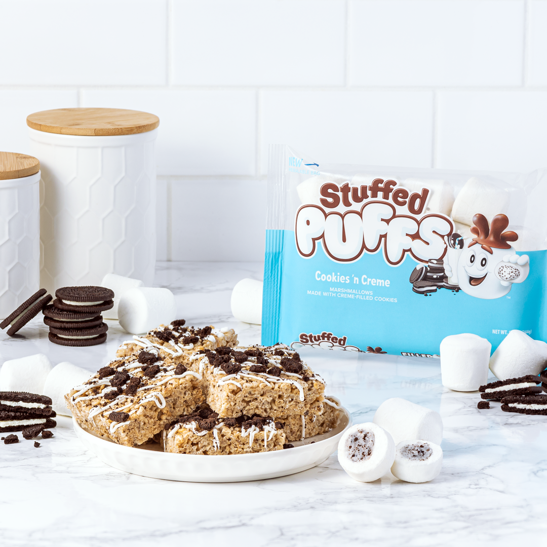 Cookies 'n Creme Krispies – Stuffed Puffs