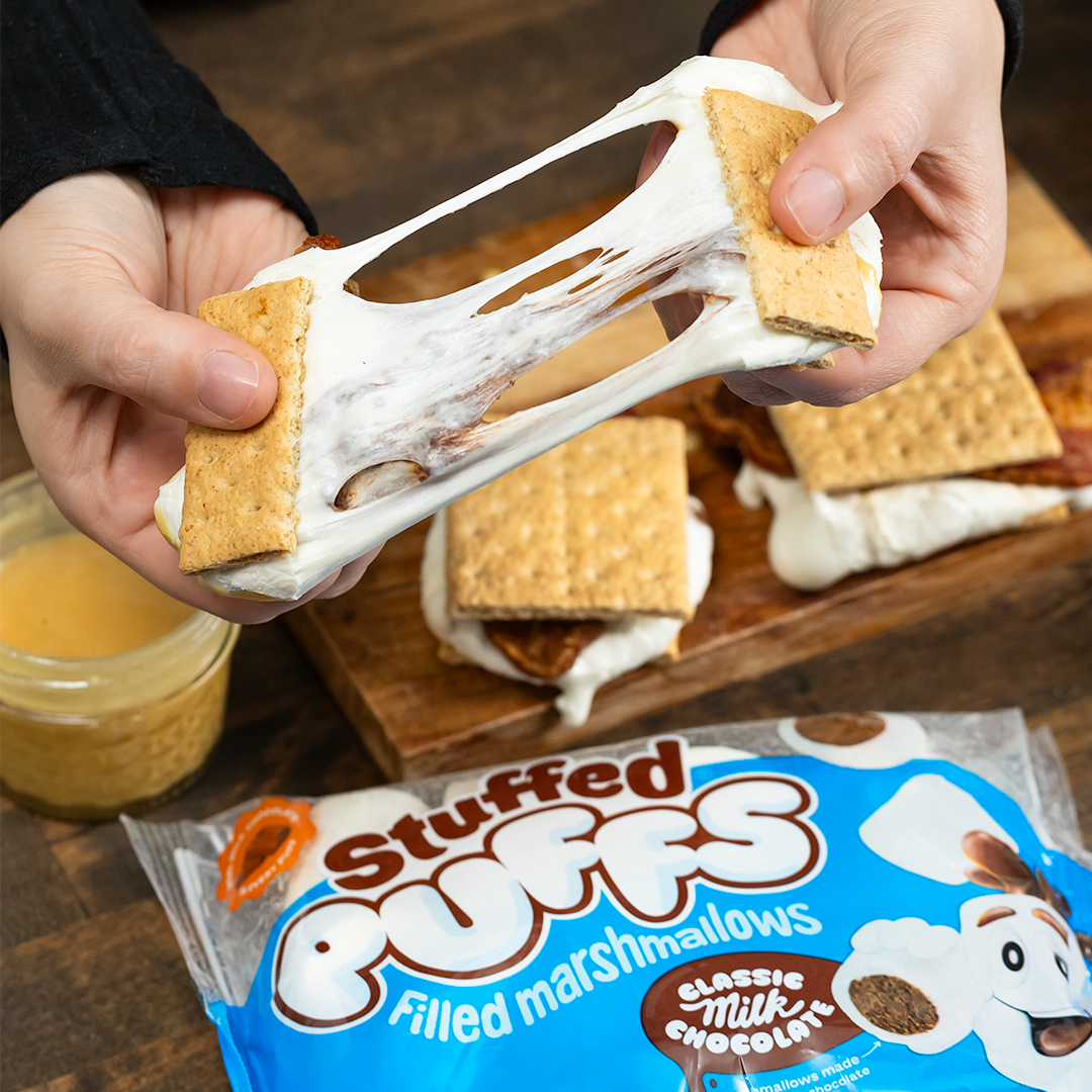 Maple Bacon S'mores – Stuffed Puffs